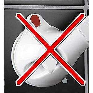 WENKO Wall Grip Secura White 59 cm-with Indicator, 8.5 x 42 x 11.5 cm