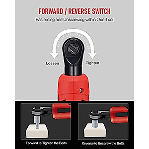 SILVEL 3/8" Cordeless Electric Ratchet Wrench Set, 12V 46 Ft-lbs Power Ratchet Kit With 2-Pack 2.0 Ah Lithium-Ion Batteries, 400 RPM Speed, 7 Sockets and 1/4" Adapter