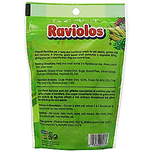 Vitakraft Raviolos Crunchy Treat for Pet Rabbits, Guinea Pigs & Hamsters, 10 Ounce Pouch