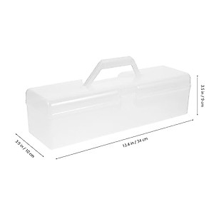 Kisangel Box Baseball Office Accessory Business Supplies Card Large Plastic Clamshell