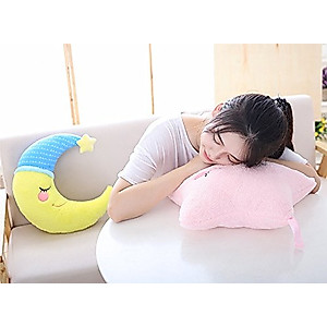 MASSJOY Star Moon Cloud Pillow Cushion, Bedside Sofa Sleeping Pillow, Plush Toy Gift.-40cm