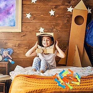 48 PCS Helicopter Mini Flashlight Keychain, Rocket LED Flashlight, Mini Flashlights In Bulk, Colorful LED Flashlight, Small Flashlights for Kids, Mini LED Flashlight Keychain, Astronaut Party Favors