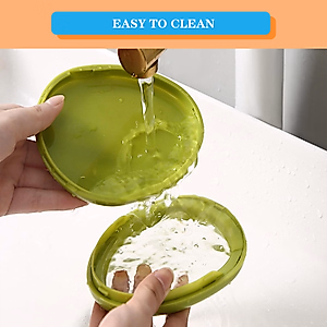 WREAGD Reusable Fruit Vegetable Storage Box Container with Lids for Fridge (Set of 4)