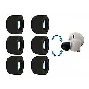 3X Pair Memory Foam Eartip Ear Bud Replacement for Sony True WF-1000XM4, WF-1000XM3 WF-XB700 Headset Headphone Earpad Cushion, No Silicone Ear Tip Pain, Anti-Slip, Fit in Charge Case (Size: Medium M)