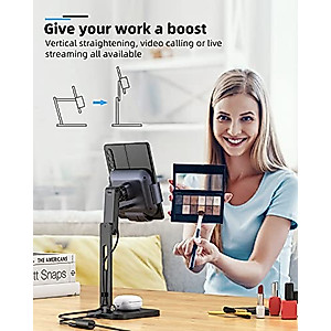 ANPULES Wireless Charger Stand for Z Fold 4/3/2, Aluminium Alloy Charging Station [3 Coils] 2 in 1 Charger Station for Samsung Galaxy Buds 2 Pro/Pro / 2 / Live and Z Fold Series（Include 20W Adapter）