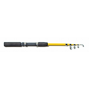 Eagle Claw Pack-It Telescopic Spinning Rod, Yellow, 5-Feet 6-Inch