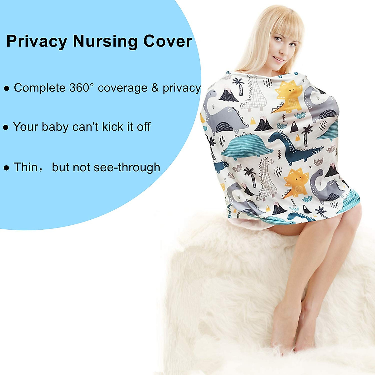 EVFOFO Red Beautiful Cloth, Blue (Pack of 1)