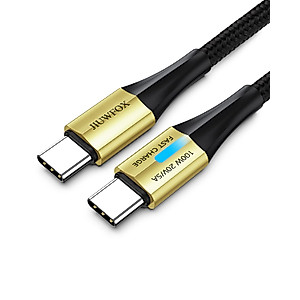 JIUWFOX USB C to USB C Cable,[2-Pack 8ft+4ft], USB C Charger Cable 100W/5A Fast Charging, for Samsung Galaxy S23/S22/S21, MacBook Pro 2020, iPad Pro 2020, LG, Pixel, Switch, and More.