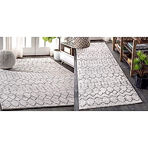 JONATHAN Y Moroccan Boho Vintage Diamond Rugs (8 ft. x 10 ft.) and (2 ft. x 8 ft.)