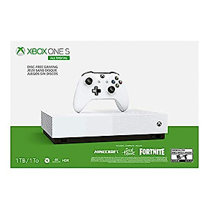 Xbox One S 1TB All-Digital Edition Console (Disc-Free Gaming) (Renewed)