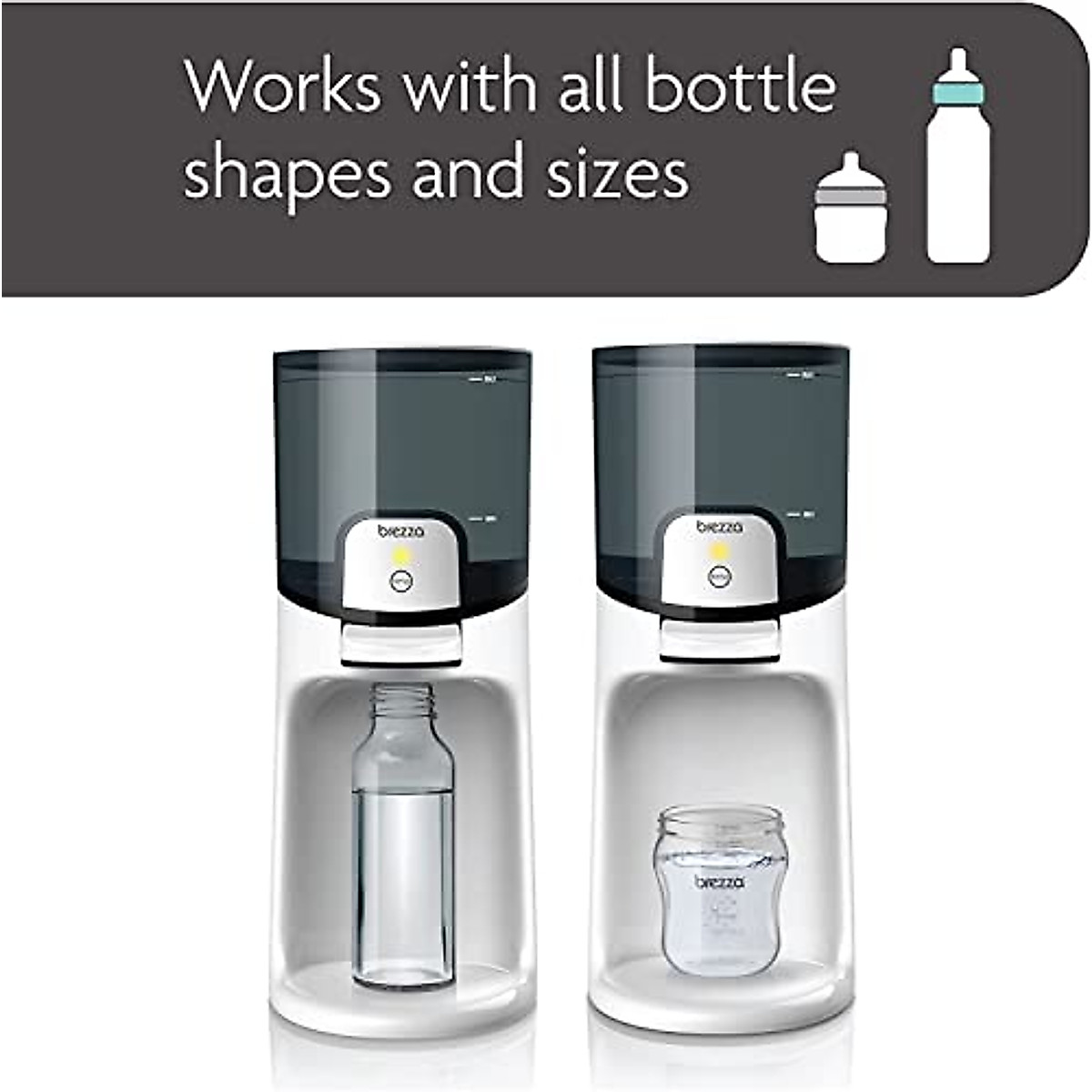 Baby Brezza Instant Warmer – Instantly Dispense Warm Water at Perfect Baby Bottle Temperature - Traditional Baby Bottle Warmer Replacement - Fast Baby Formula Bottles 24/7 – 3 Temperatures