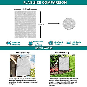 Artsy Woodsy 4th of July Independence Day Decorations God Bless America US Veteran American Soldier Fallen Hero Patriotic Military Burlap Garden Flag 12.5x18" Double-sided All-weather Yard Outdoor (01 (12x18"))