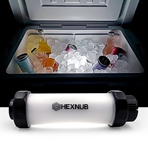 Hexnub Cooler Box Light - Waterproof LED Flashlight for Ice Chests and Coolers for Boat Owners and Outdoor Events - Fits YETI, RTIC, ORCA, Igloo, Coleman, and More