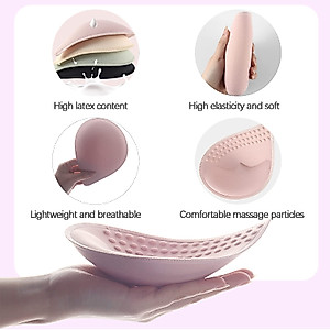 KOOAAICCHI Bra Pads Inserts 4 Pairs, Latex Bras Cups Inserts Removable for Women's Sports Cups Bra or Swimsuit Insert in Set (8 PCS) - M