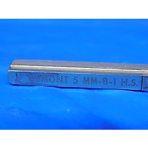 Dumont 5mm-B HSS Keyway Broach 5mm Wide 5 mm B 6 3/4 OAL .1969 USA - TH0600CT2