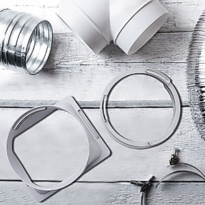 2 Pieces Portable Air Conditioner Hose Connector Window Adapter Exhaust Hose Connector Coupler Tube Connector Mobile Air Conditioning Accessories for Mobile Air Conditioning Exhaust Hose, 2 Sizes