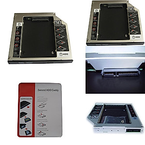 Generic New 2nd Sata Hard Drive Ssd HDD Caddy for Lenovo Ideapad Y410p Replace Du-8a5sh