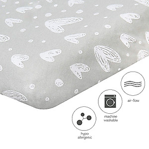 Pack n Play Mattress Protector Waterproof and Pack n Play Playard Mattress Sheets 2 Pack, Jersey Knit Egyptian Cotton Stretchy Portable Mini Crib Sheets or Playpen Sheets