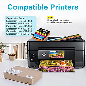 OINKWERE Remanufactured 410XL Ink Cartridges Replacement for Epson 410 XL T410XL to use with Epson Printers Expression XP-7100 XP-830 XP-640 XP-630 XP-635 XP-530 (5-Pack)