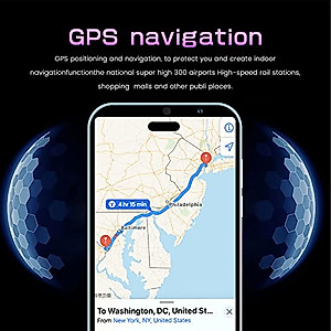 Yunseity I14 Promax Unlocked Smartphone, 4GB RAM 64GB ROM 5G Dual Bands WiFi, 6.1 Inch HD Screen Cellphone for Android 11, MT6889 10 Core, 7000mAh Battery, 8MP 16MP Cameras, 2 SIM Cards (Blue)