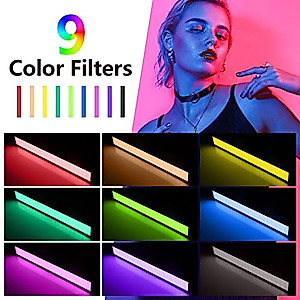 2 Pack LED Video Light Wand Kit, Unicucp 5600K Photography Lighting Sticks with 27"-79" Tripod Stand for Photographic Studio/Video Fill Light/Collection Portrait/Live Streaming/Video Conferencing