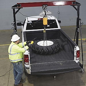 Strongway Round Chain Electric Hoist - 1-Ton Load Capacity, 9.8ft. Lift