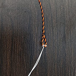 Riverruns Tenkara Line Tapered Furled Line Fly Line 12ft/13ft Braided Furled Line(Orange&Black,12ft)