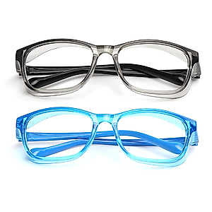 Outray 2 Pack Kids Anti Fog Safety Glasses with Side Shield & Blue Light Blocking Lens Protective Goggles Age 6-12