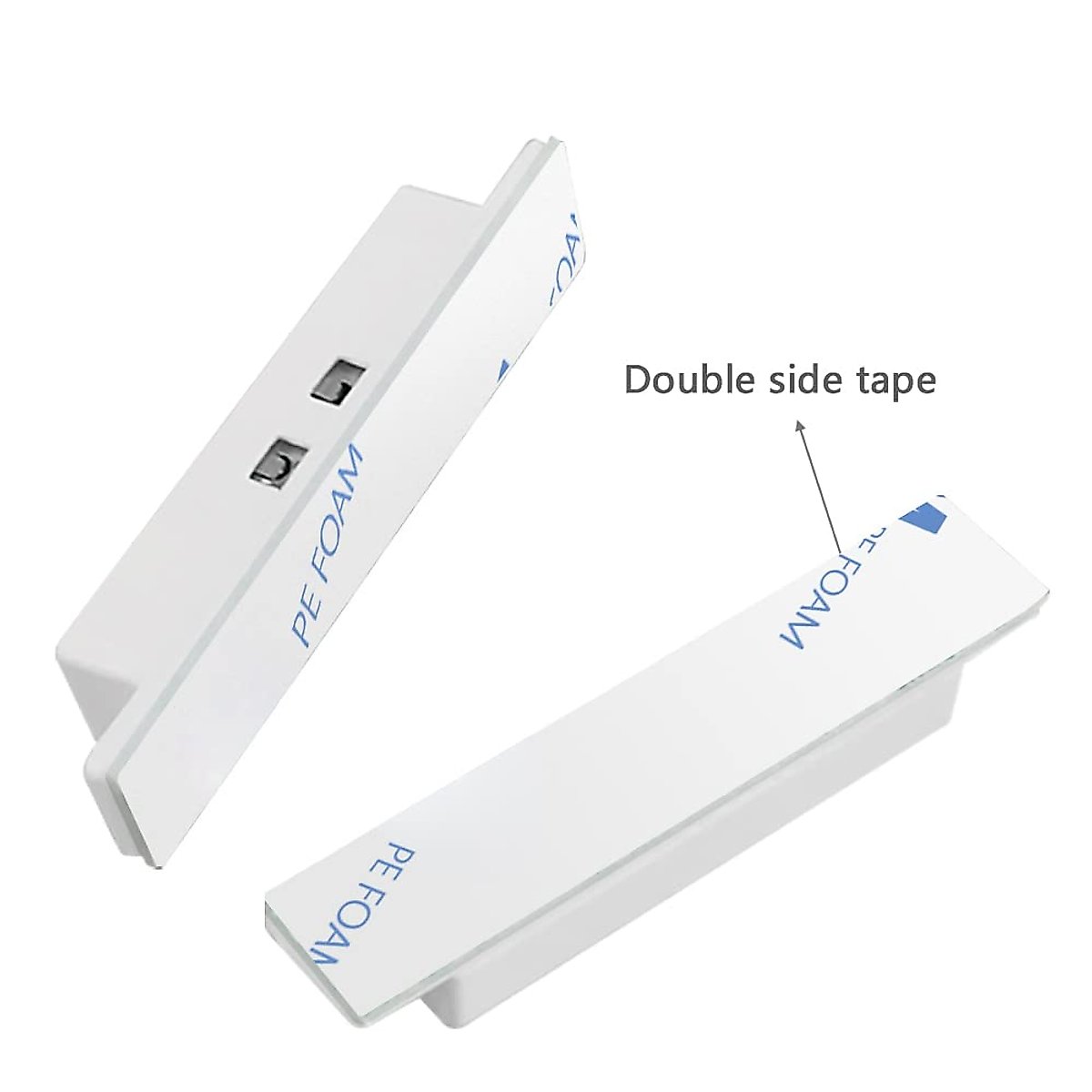 10 Sets Pack of Wired Surface Mounted Alarm Magnetic Contacts Door Window Reed Switch Sensor with Double Side Tape