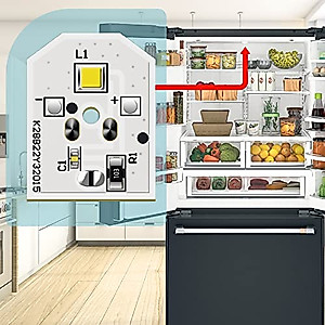 HPUY WR55X11132 WR55X25754 LED Light for GE Refrigerator Replace WR55X30602 WR55X26486 PS4704284 3033142 EAP12172918 AP6261806 5PCS