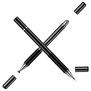 ORIbox Universal Stylus Pencil, Disc Stylus Touch Screen Pens for All Capacitive Touch Screens Cell Phones(2 in 1 Precision Series), Black (Oribox Stylus Pen P1PEN)
