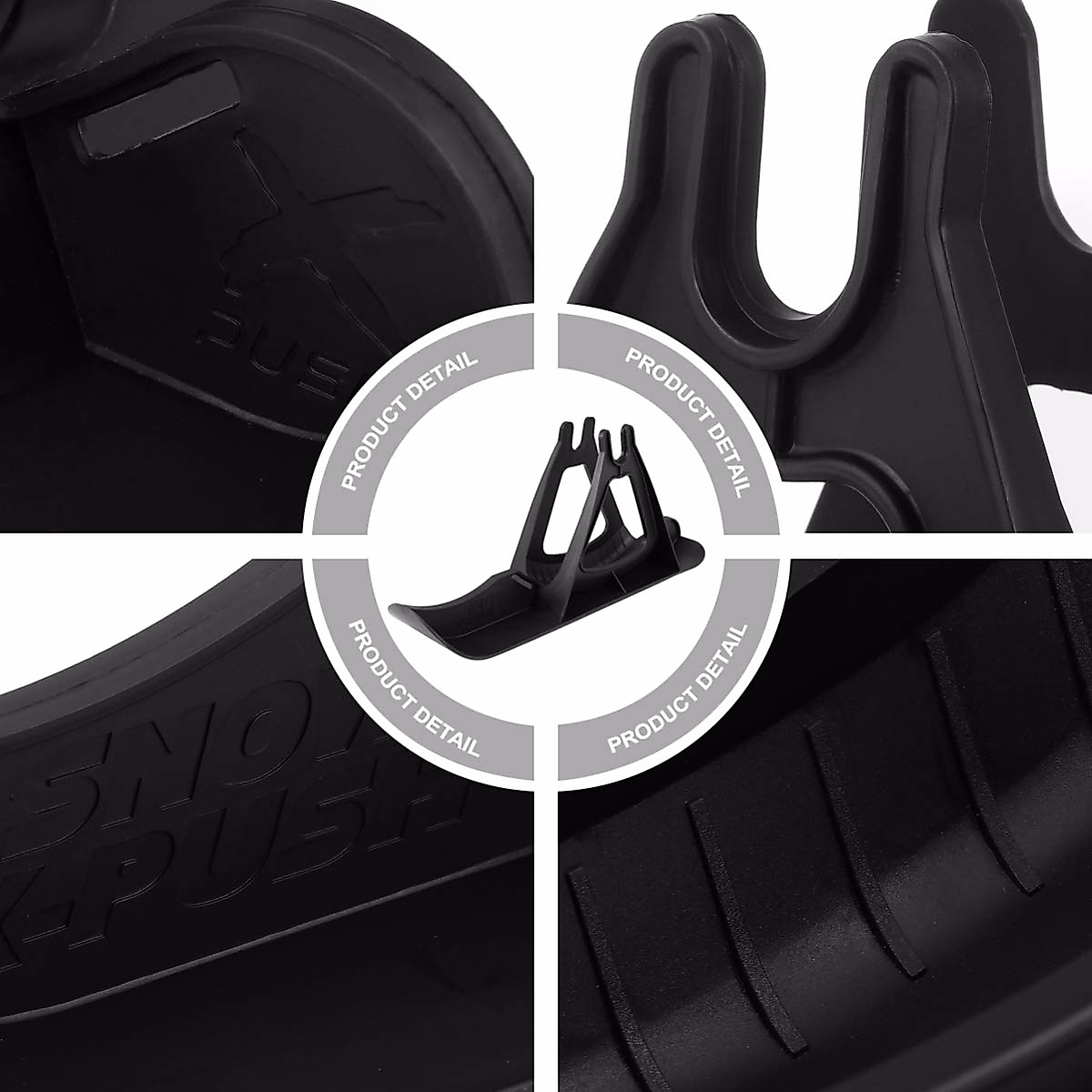 IMIKEYA Snow Sleds Snow Scooter Ski Sled Set for Balance Bikes Snow Slider Ski Set, Black