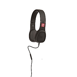 Outdoor Tech OT1450-B Wired Audio Bajas Headphones, Black