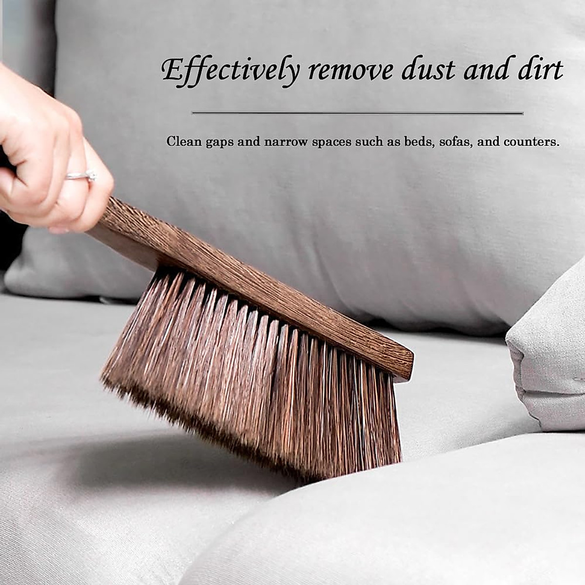 Hand Broom Brush Dust Cleaning: Hand Brush, Dusting Brush, Couch Brush, Soft Brush Cleaning, Dust Broom, Handheld Broom, Bed Brush, Hand Brush for Cleaning The Bed, Sofa, Fireplace, car, etc.