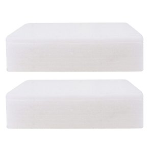 Garneck 2pcs pearl cotton egg tray egg flat cartons foam egg cartons egg protection case refrigerator containers Drop Resistant Egg Holder shockproof epe pearl cotton safety frame white