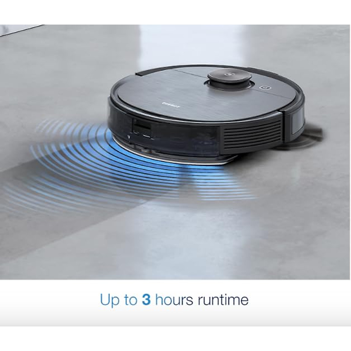 ECOVACS ROBOTICS - DEEBOT T8 AIVI Vacuum & Mop Robot with Advanced Laser Mapping and AI Object Recognition & Avoidance - Black(Renewed)