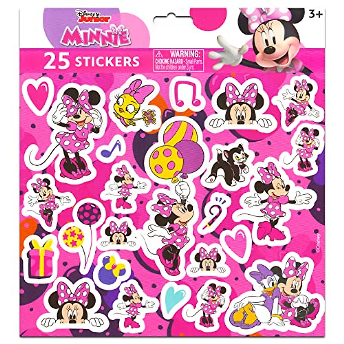 Minnie Mouse Disney School Supplies Value Pack - 11 Pcs (2 Folders, Notebook, Pencils, Erasers, Stickers and More)