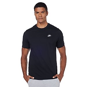 Nike Men's NSW Club Crew, Black/White, Large