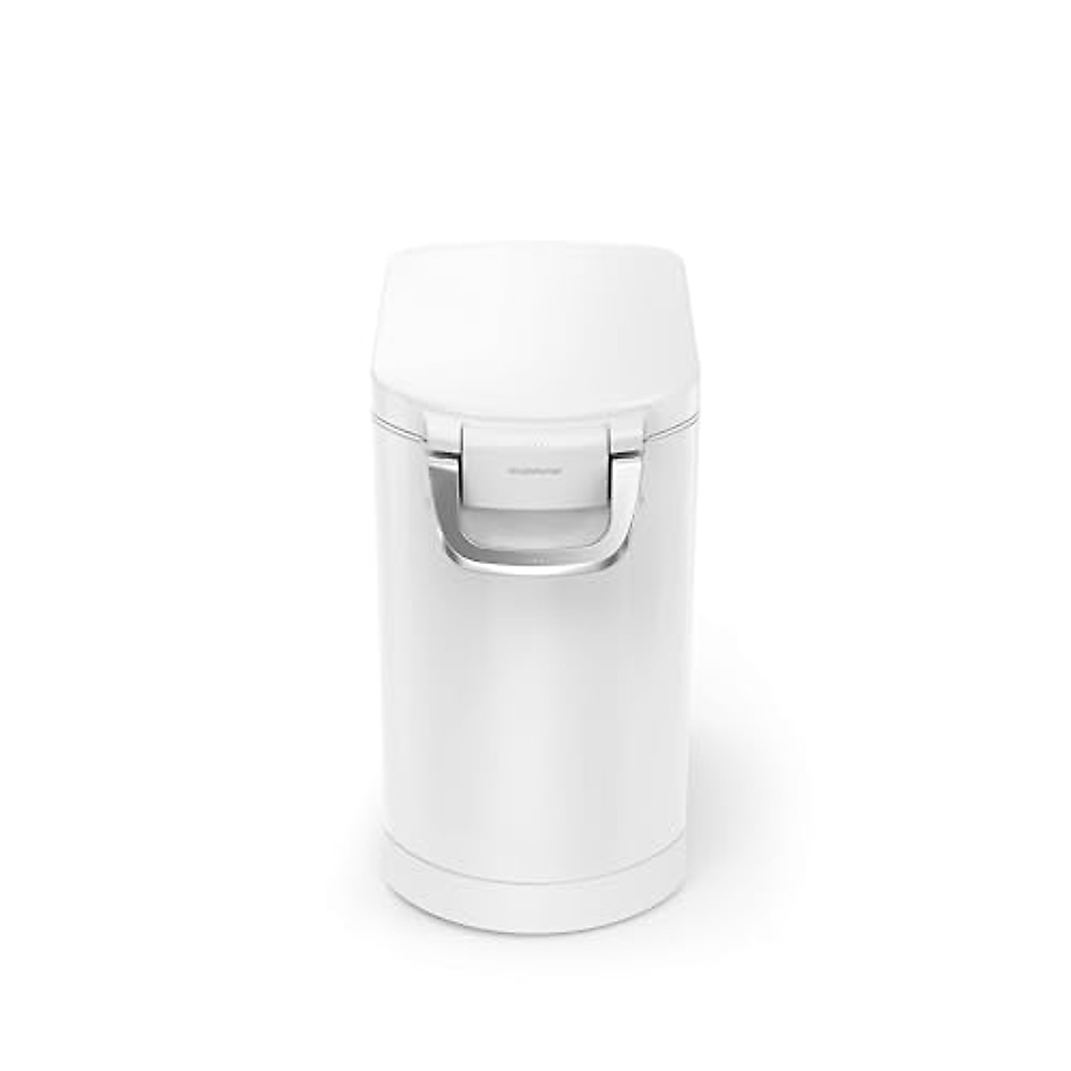 simplehuman 25 Liter, 27 lb / 12.2 kg Medium Pet Food Storage Container for Dog Food, Cat Food, and Bird Feed, White