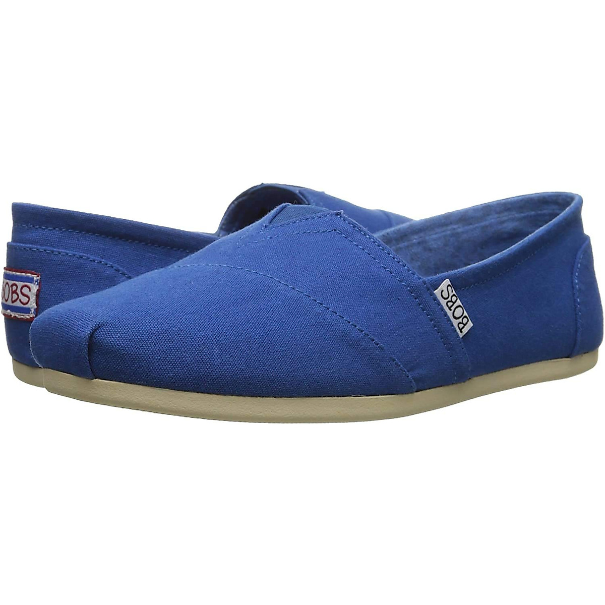 Skechers Women's Bobs Plush Peace and Love Ballet Flat, Royal Blue, 11 M US