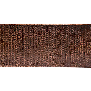 Premier Copper Products KASDB35229 35-Inch Copper Hammered Kitchen Apron Single Basin Sink, Oil Rubbed Bronze