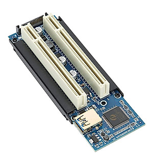 Eboxer PCI Express Network Card PCI E PCI X2 Adapter Card Set Parallel Port Network Card with USB3.0 Data Cable, PCI E × 1 × 4 × 8 × 16 Adapter Converter for Desktop PC