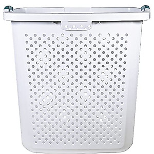 CR-FUSE Home Logic XL Lamper Laundry Basket 2.5 Bushel, White