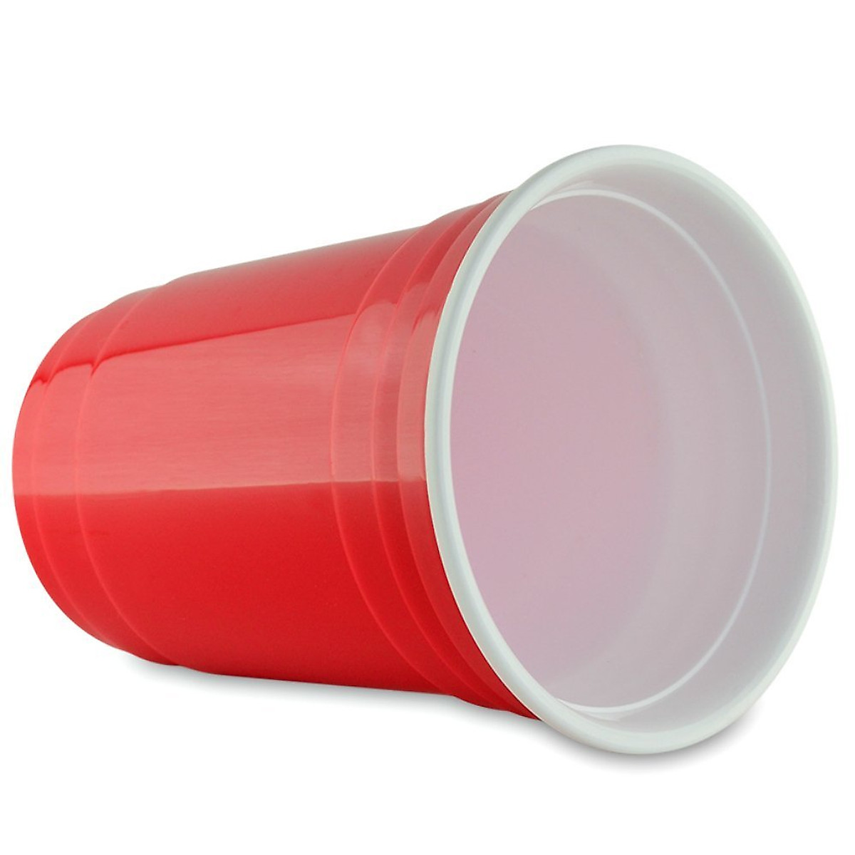 Double Wall 16 oz. Red Party Cup - 4 Pack- Reusable Beverage Cup - Insulated for Drinking Beer