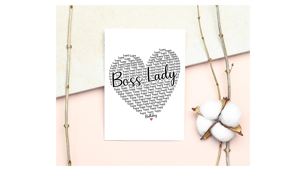 GavinsDesigns Boss Lady Birthday Card | Heartfelt Greeting