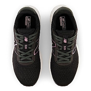 New Balance Women's 520 V8 Running Shoe, Black/White, 9 Wide