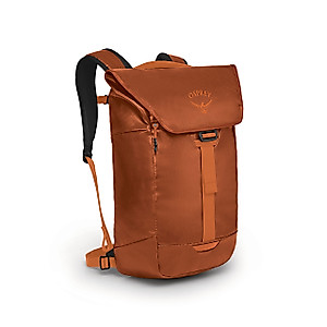 Osprey Transporter Unisex Flap Laptop Backpack, Black