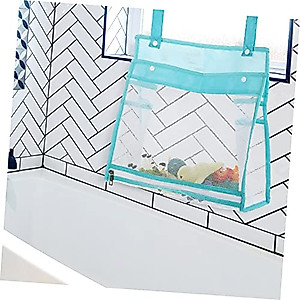 TOYANDONA 2pcs Toy Storage Mesh Bag Bathtub Hanging Bag Shower Toy Storage Organizer Bath Toy Organizer for Tub Wall Hanging Toys Bag Bathtub Toy Holder Tub Toys Toy Basket Square Baby Net