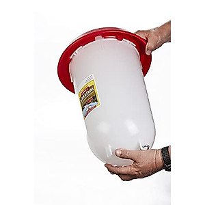 Plastic Poultry Drinker (3 Gallon) - Little Giant - Heavy Duty Plastic Gravity Fed Water Container Jar (Red) (Item No. 7906)