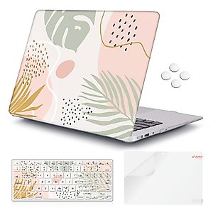 iCasso for MacBook Air 13 inch Case (Release 2010-2017 Older Version), Plastic Hard Shell Protective Case & Keyboard Cover Only for MacBook Air 13 Inch Model A1466/A1369 (Morandi)